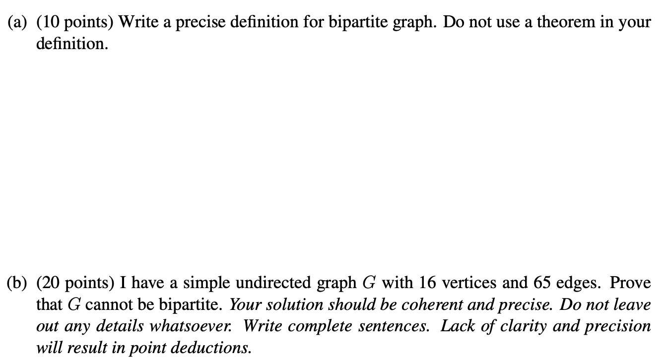 Solved MATH/CSCI Graph Theory Help:) Thank you for helping | Chegg.com