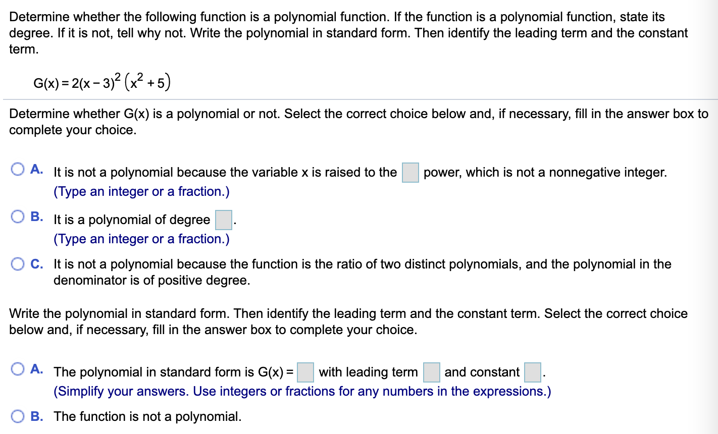 Solved Determine Whether The Following Function Is A