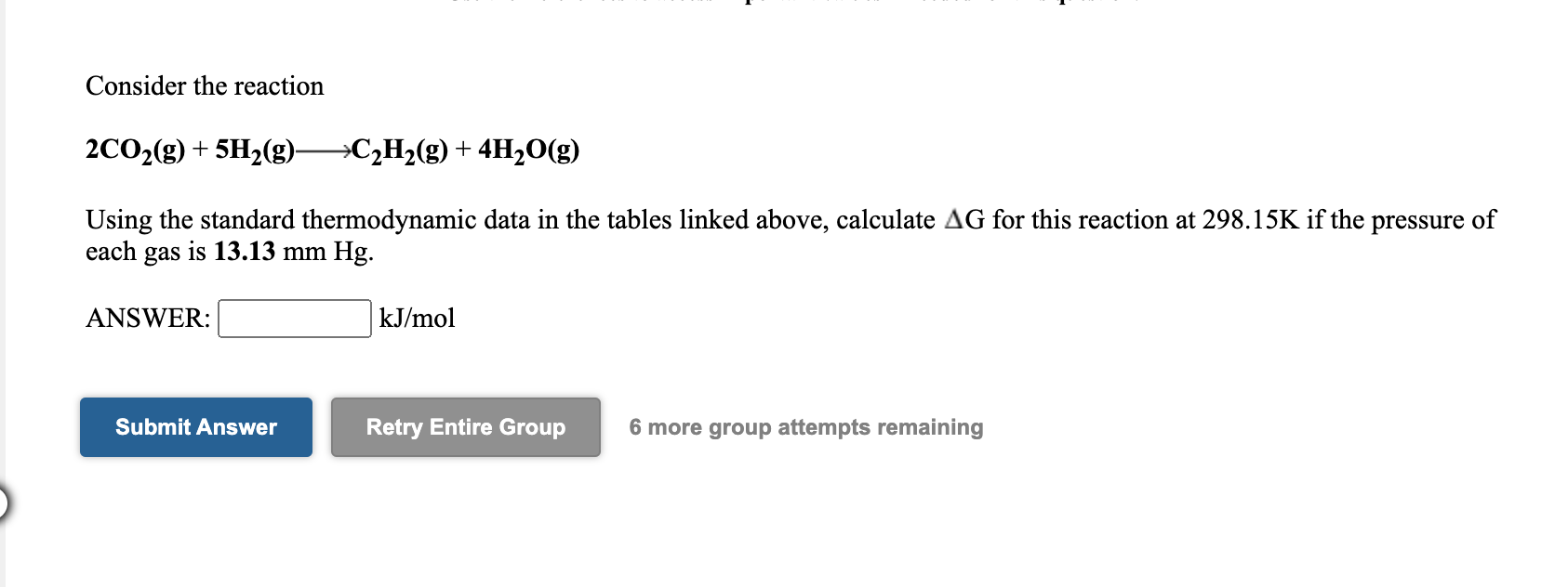 Solved Consider the reaction 2802(g) + O2(g) -2803(g) Using | Chegg.com