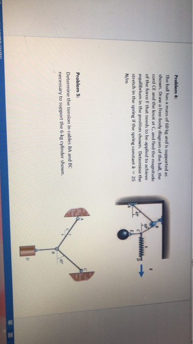 Solved Problem 2: Fi 600N Using rectangular components | Chegg.com