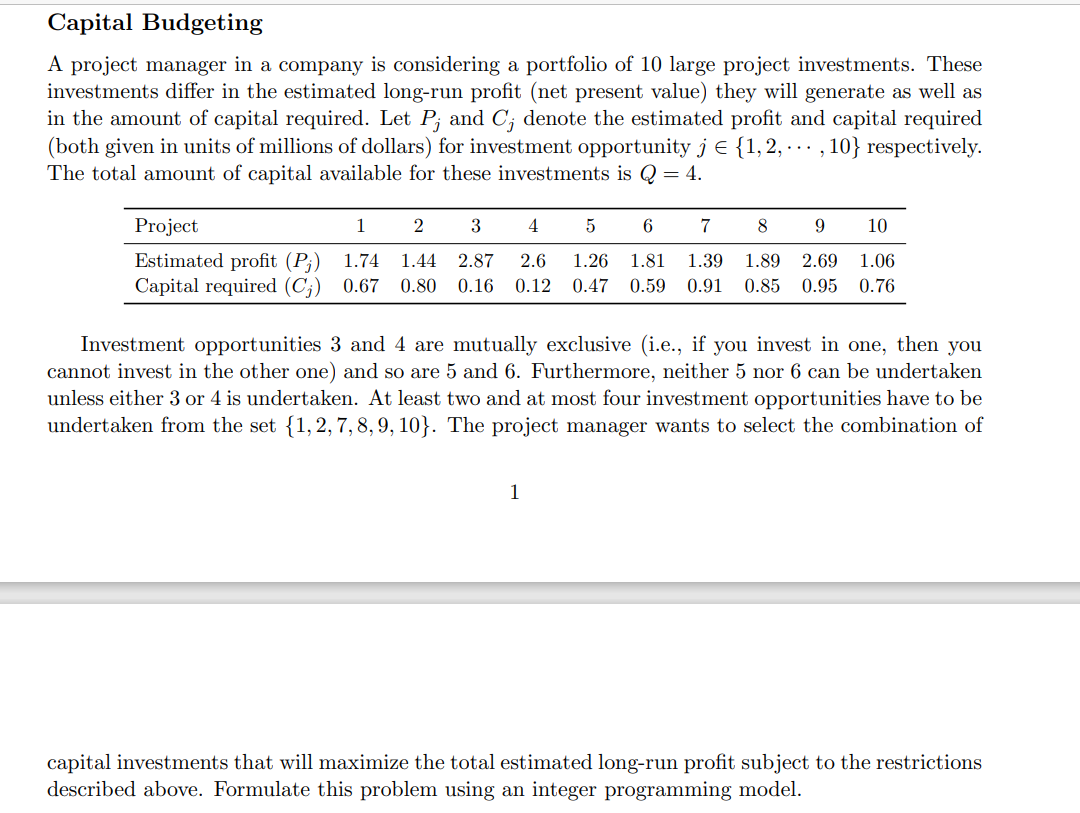 Solved implement this problem in Excel, and compute an | Chegg.com