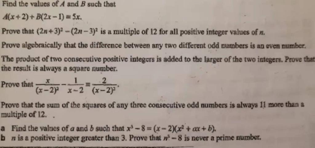 Solved Find the values of A and B such that | Chegg.com