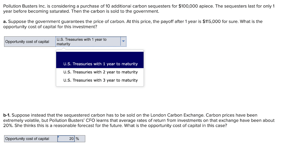 Solved Pollution Busters Inc. is considering a purchase of | Chegg.com