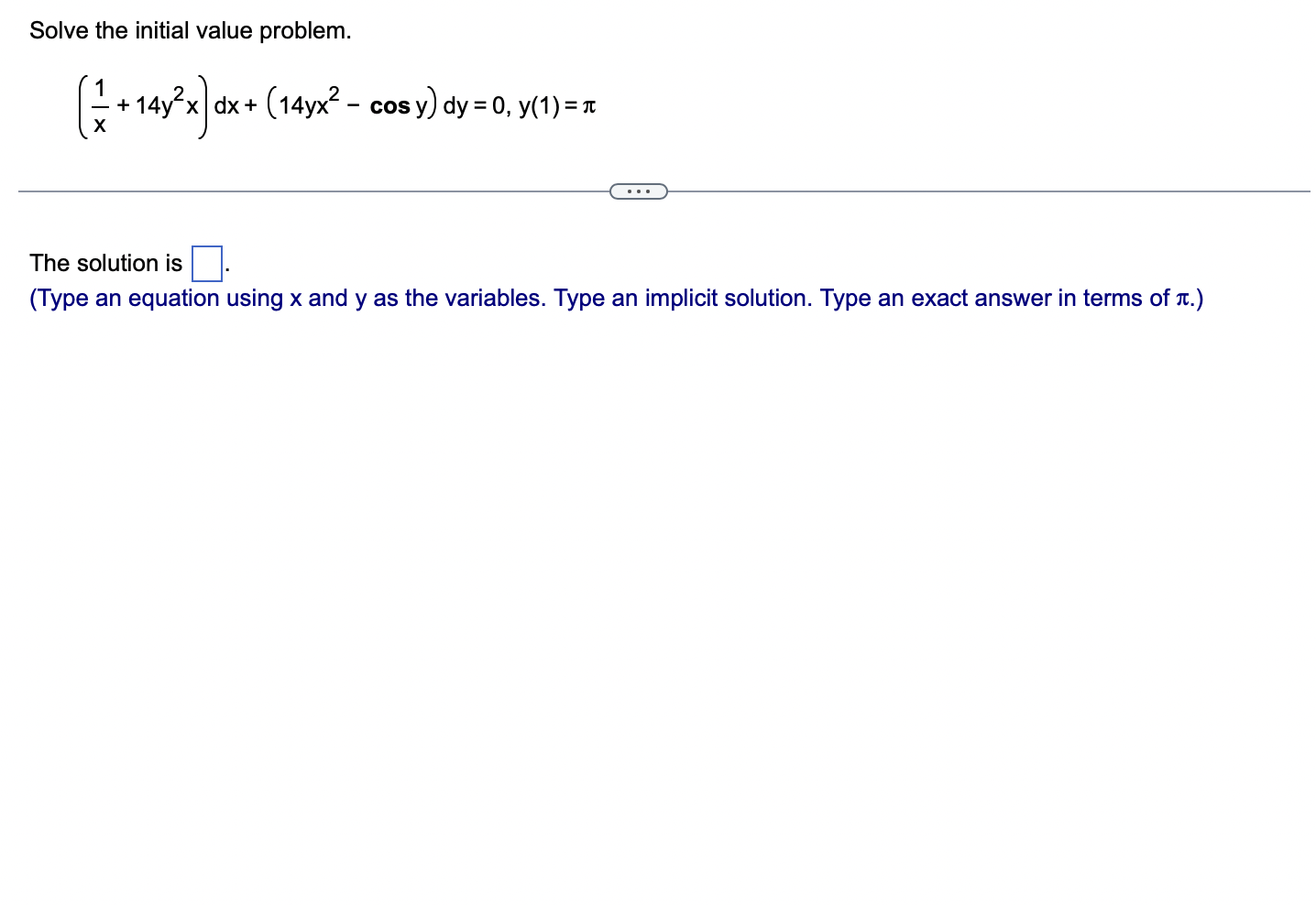Solved Solve the initial value | Chegg.com