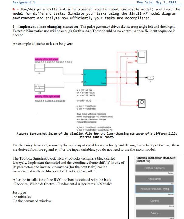 Solved A - Use/design a differentially steered mobile robot | Chegg.com