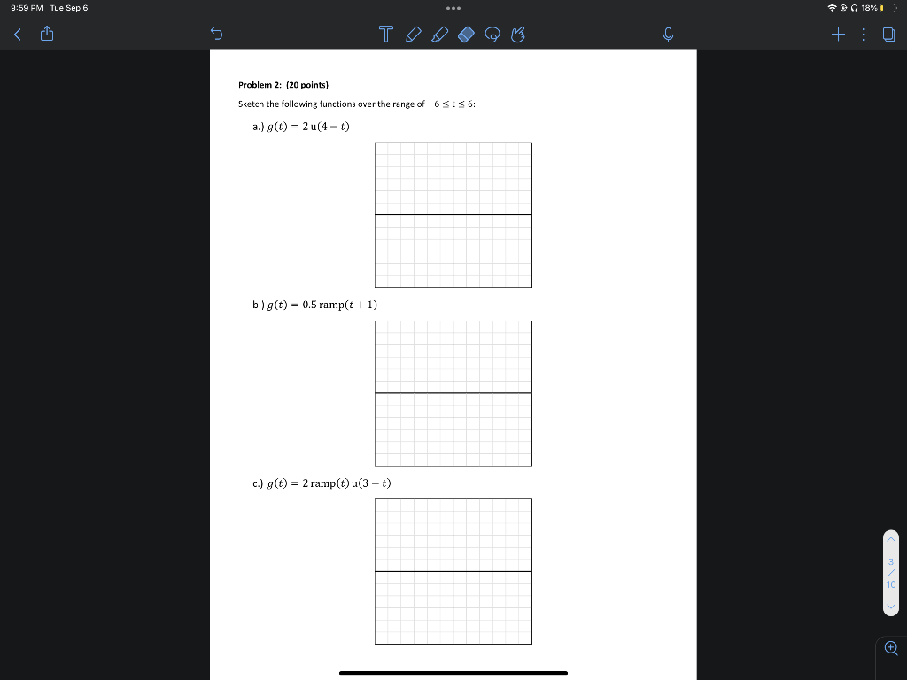 Solved Sketch the following functions over the range of | Chegg.com