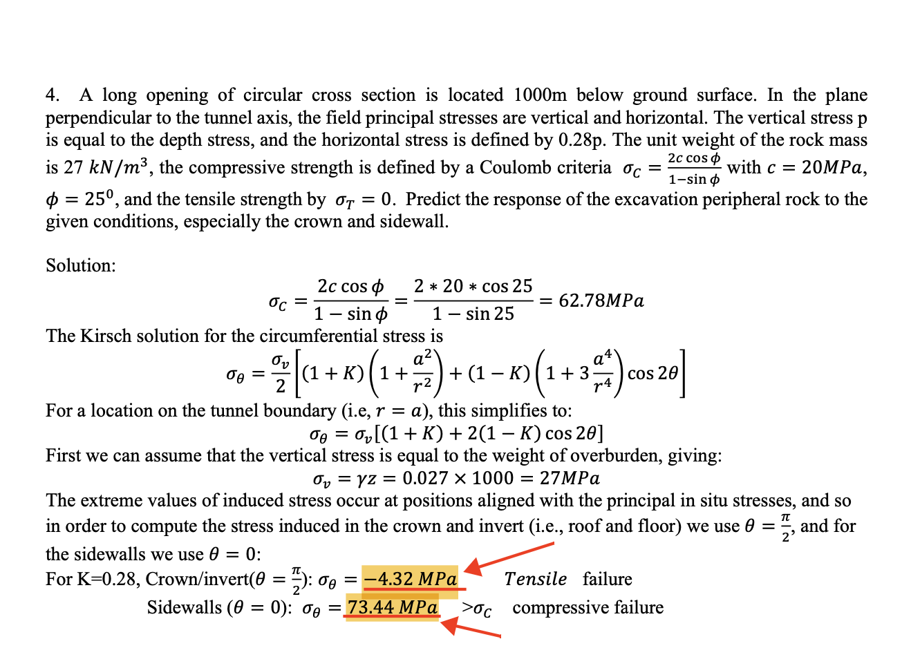 Solved 4. A long opening of circular cross section is | Chegg.com
