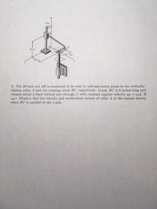 Solved The 29-inch rod AD is connected at its ends by | Chegg.com