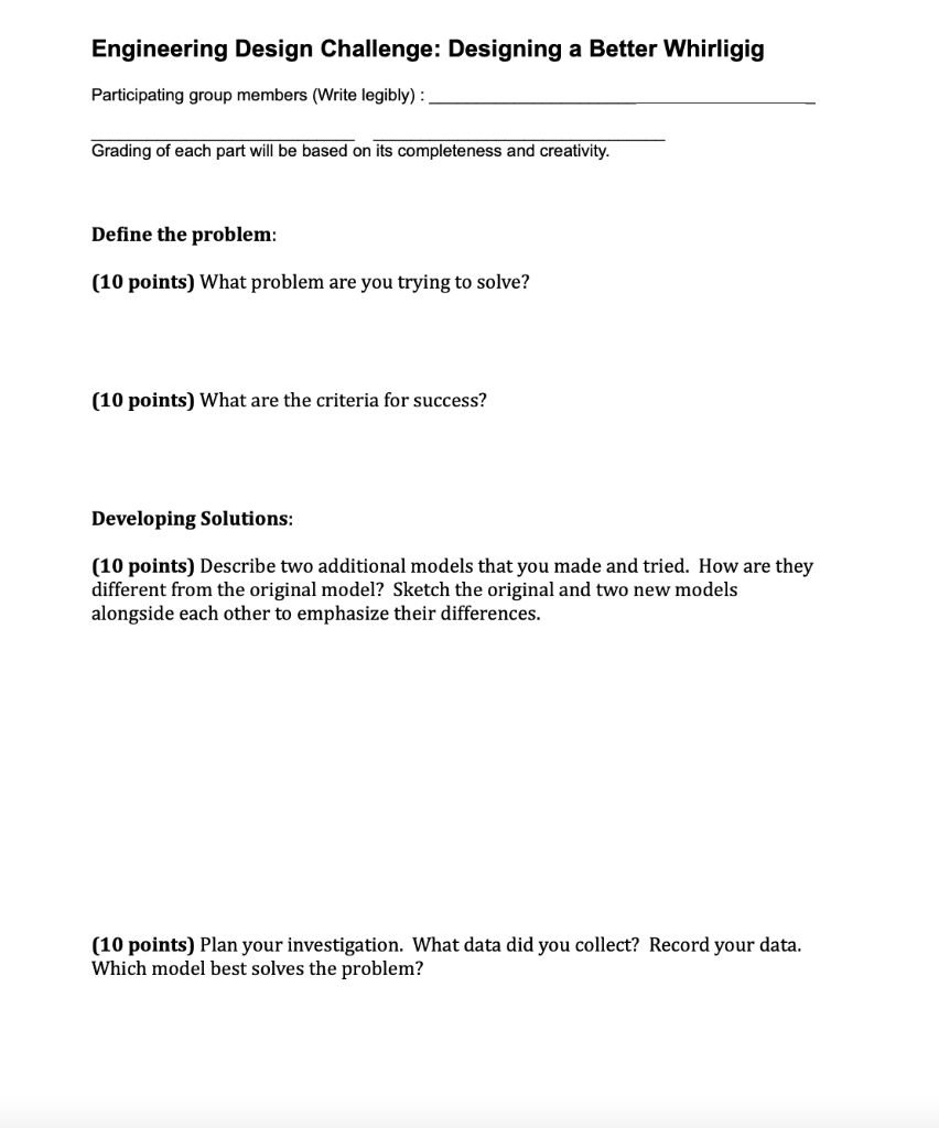 Solved Engineering Design Challenge: Designing a Better | Chegg.com