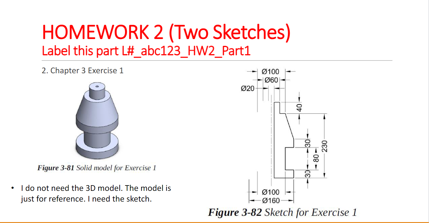 step by step process on how to create sketch on solid | Chegg.com