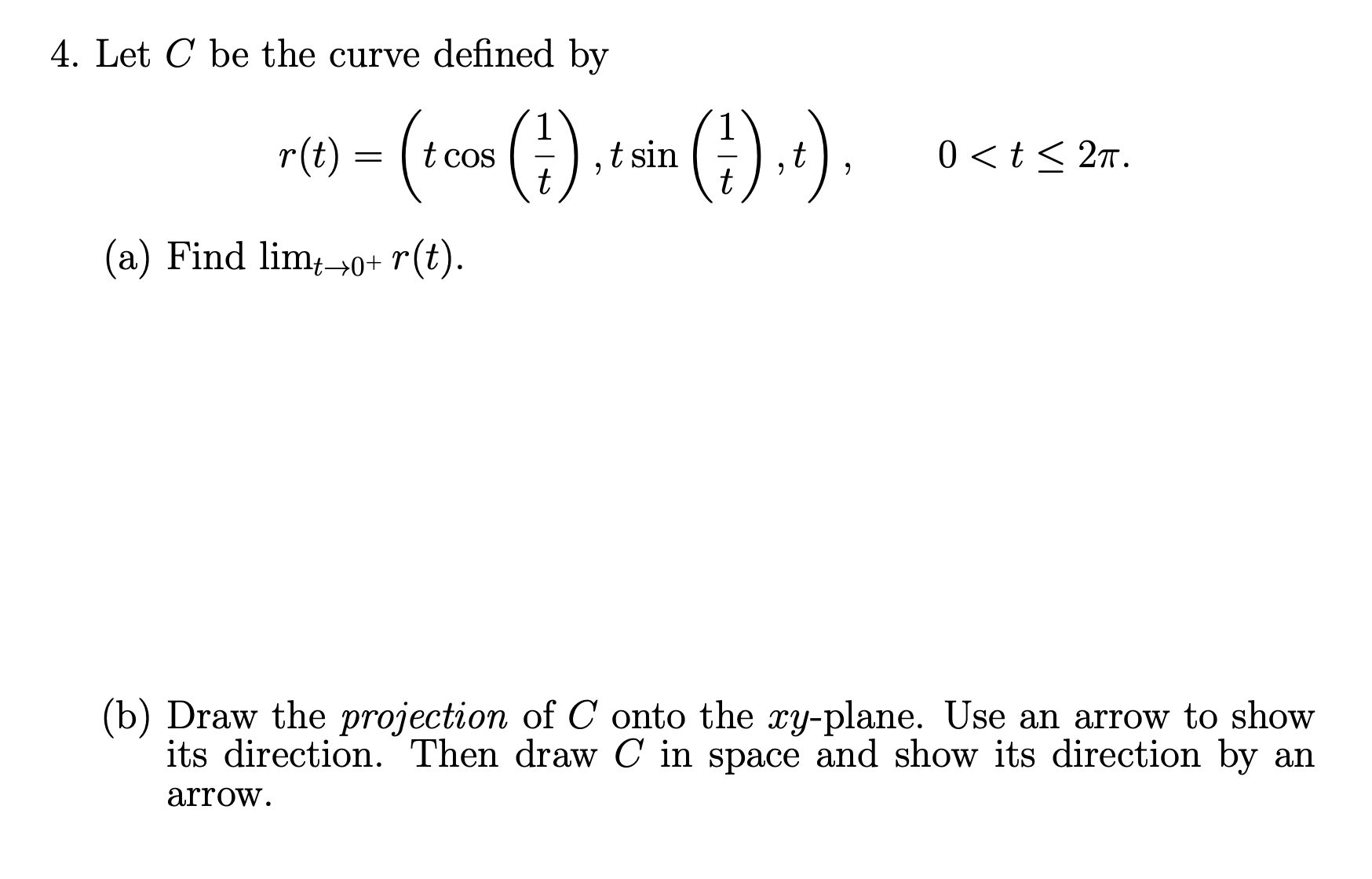 Solved 4. Let C be the curve defined by | Chegg.com