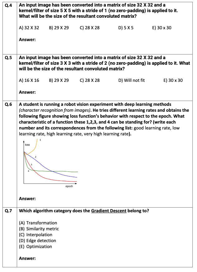 Solved Q.4 An input image has been converted into a matrix | Chegg.com