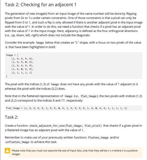 Solved Task 1: Flatten and unflatten images The images we | Chegg.com