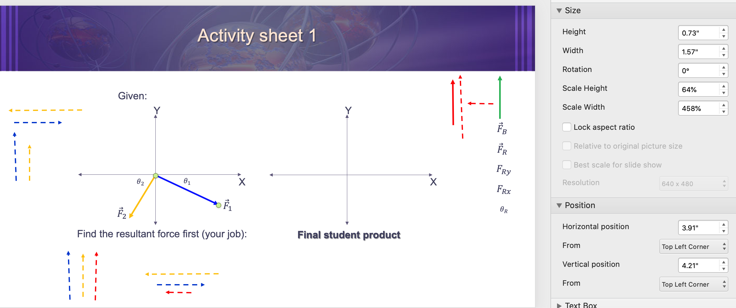 Solved Activity Sheet 1Activity sheet 2 Given: Find the | Chegg.com