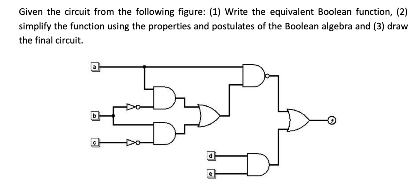 Solved Given The Circuit From The Following Figure 1
