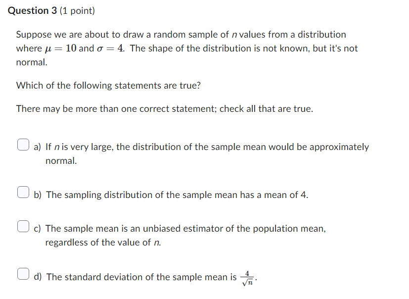 Solved Suppose we are about to draw a random sample of n | Chegg.com