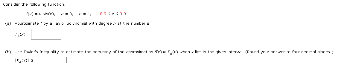 Solved Consider the following function. | Chegg.com