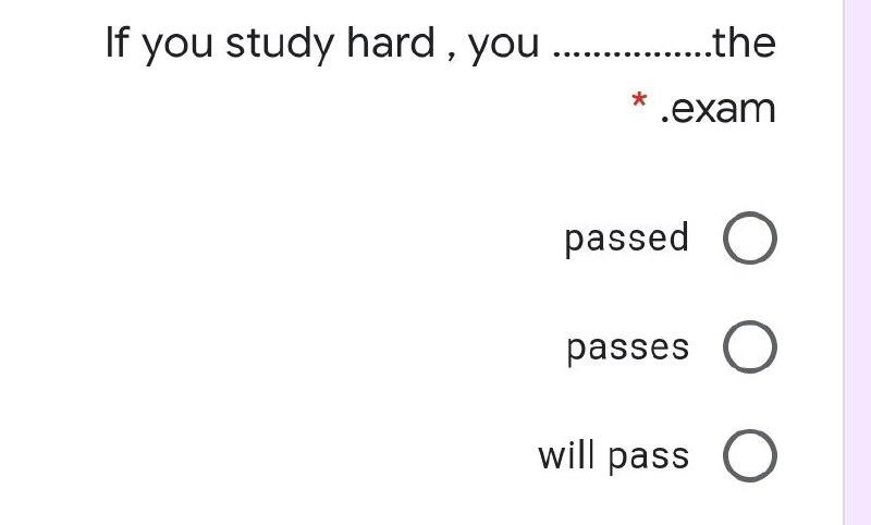 Solved If you study hard , you ................the .exam * | Chegg.com
