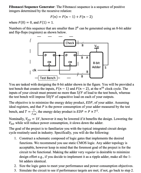 Please make the following 8-bit Adder in Cadence and | Chegg.com