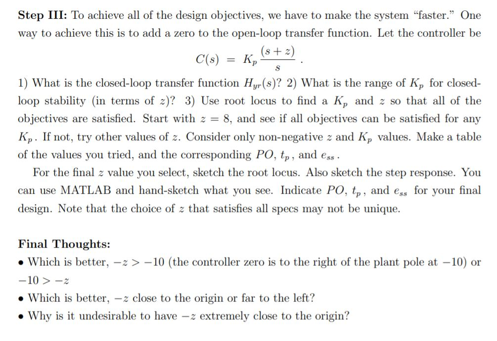 Submit only hand-sketched plots. Look at the MATLAB | Chegg.com