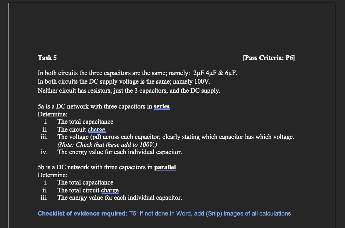 Solved Task 5 [Pass Criteria: P6] In both circuits the three | Chegg.com