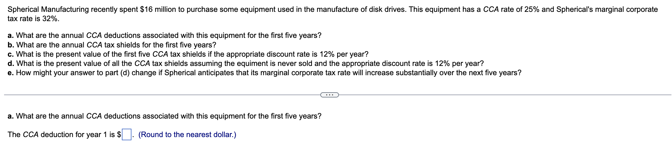 Solved Please answer questions A, B, C, D, and E. Only | Chegg.com