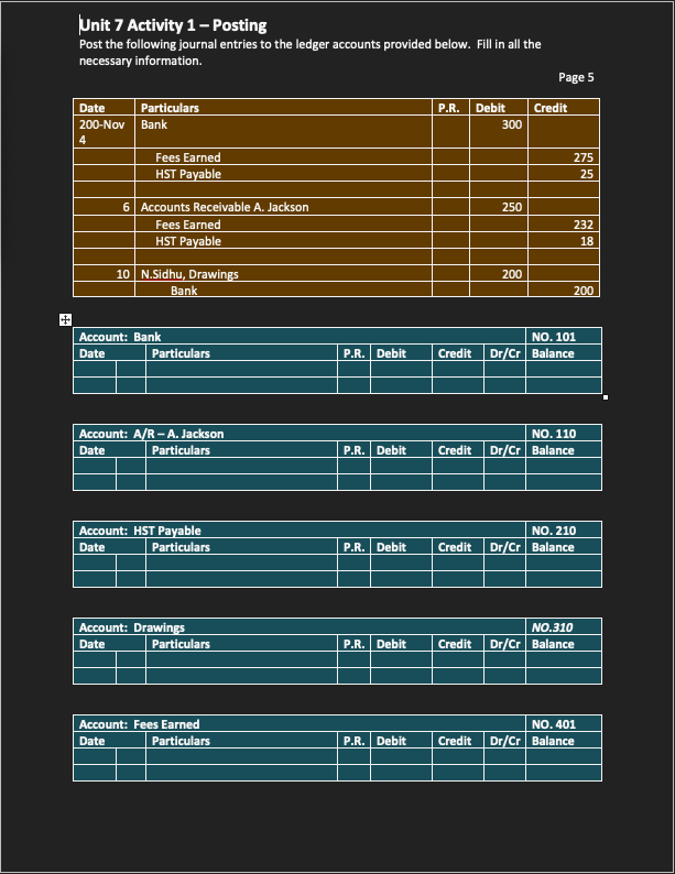 Solved Unit 7 Activity 1 - Posting Post the following | Chegg.com