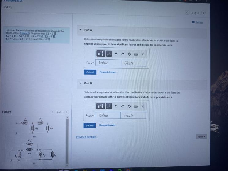Solved Consider the combinations of inductances shown in the | Chegg.com