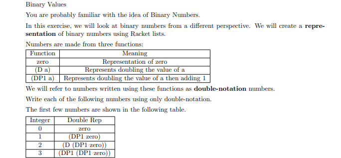 Binary Values You are probably familiar with the idea | Chegg.com