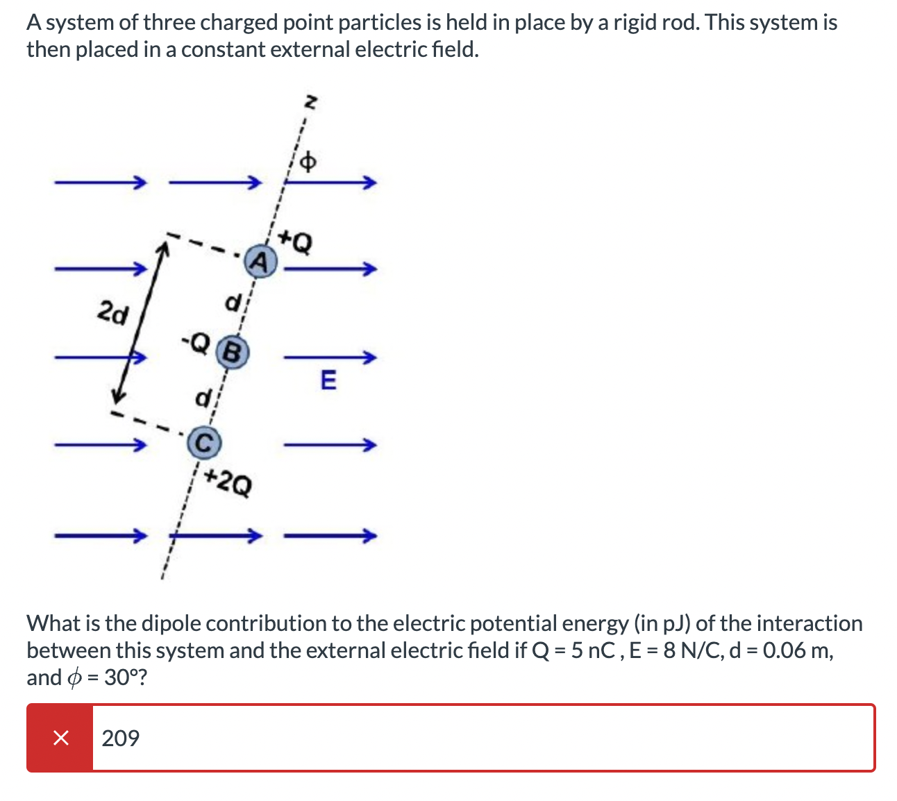 Solved 209 ﻿is wrong, Please help, thank you!!A system of | Chegg.com