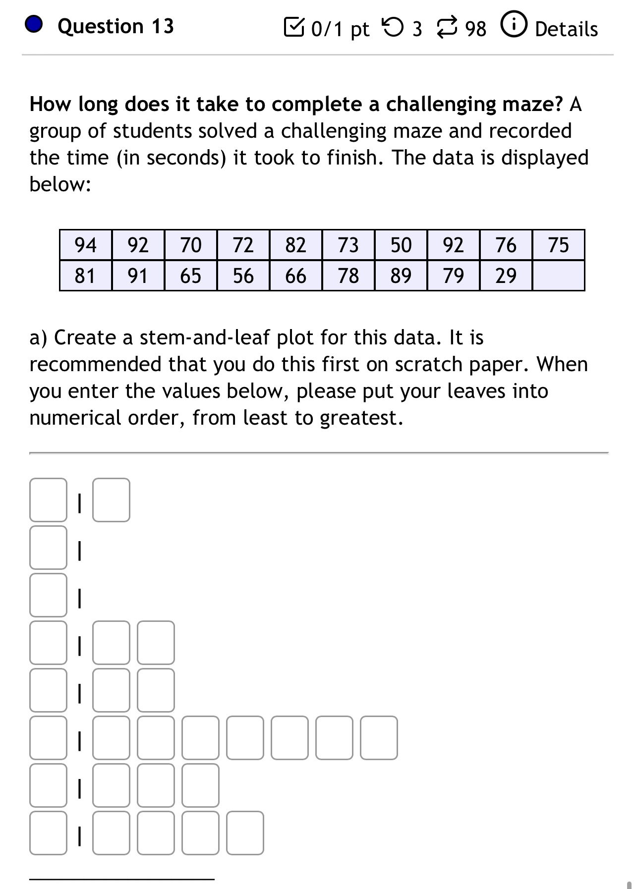 Solved b) Next, we will build a "frequency table" that can | Chegg.com