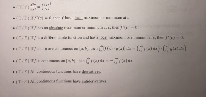 Solved dx irf, (c) = 0, then f has a local maximum or | Chegg.com