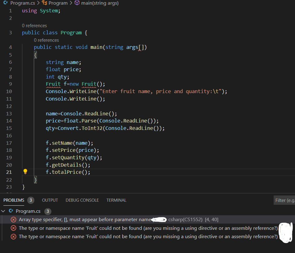 Solved Help Me To Debug This C Code 1 Using System 