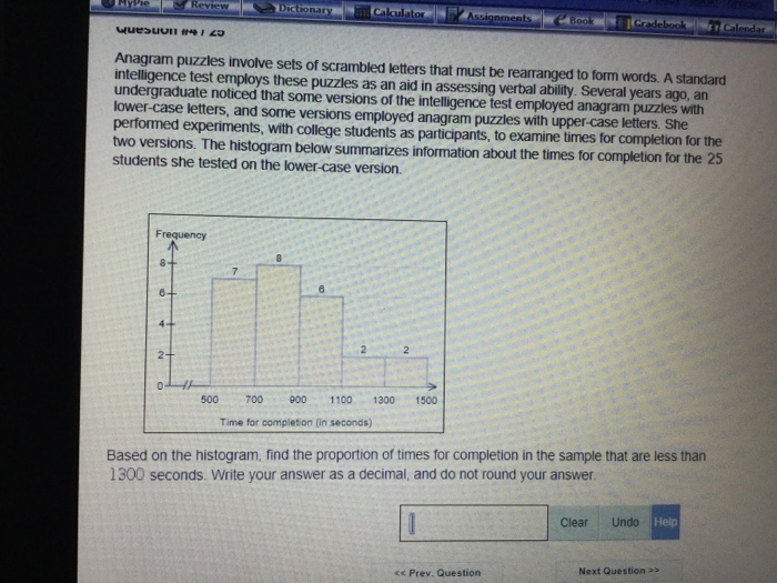 Solved Anagram puzzles involve sets of scrambled letters | Chegg.com