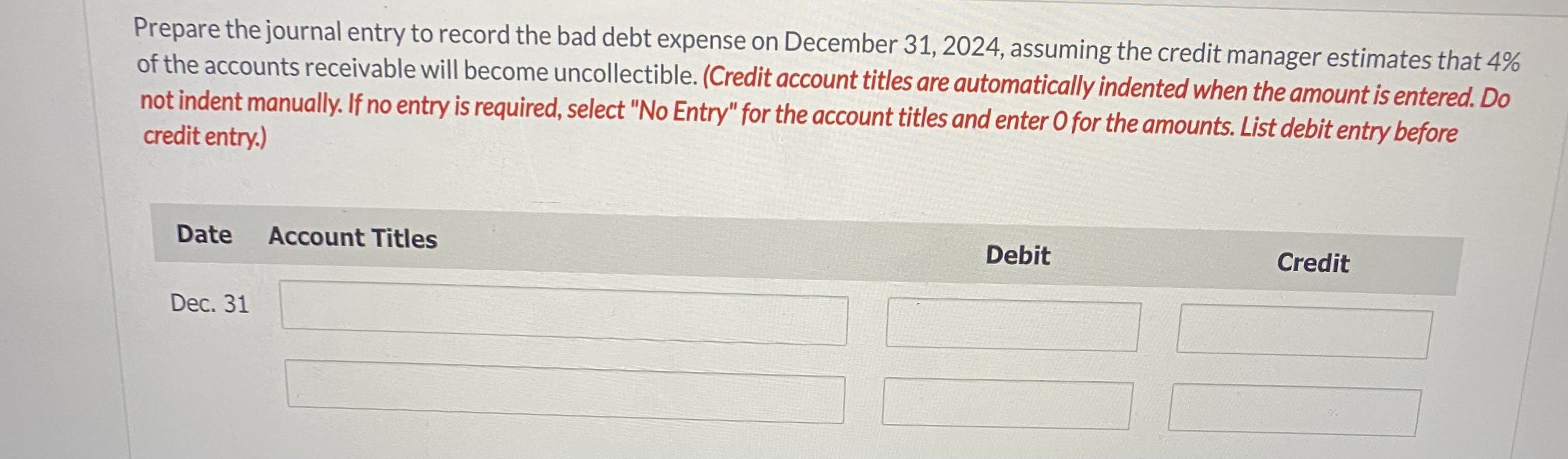 Solved At December 31, 2024, Sunland Industries reports the | Chegg.com