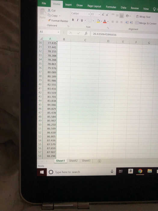 Solved Number Normal Calibri u . . A. . 喜祖亘鰐! Eg Merge & | Chegg.com