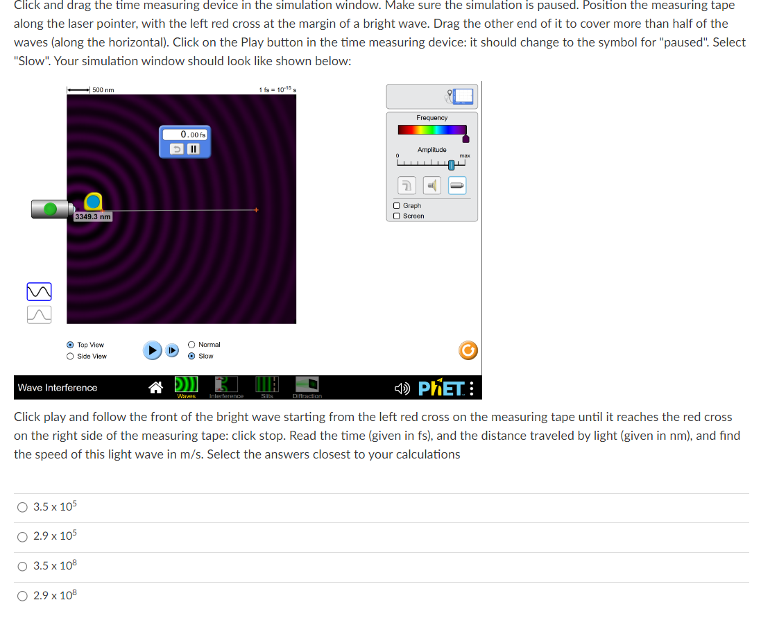 Solved use the "Wave Interference" simulation Links to an | Chegg.com