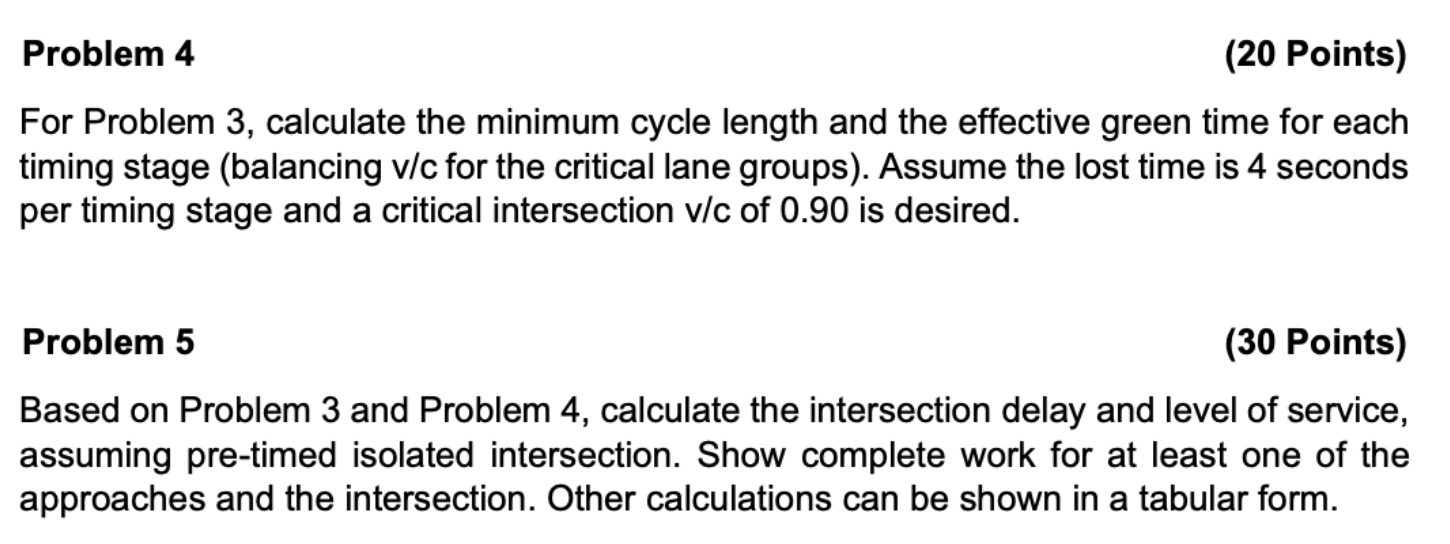 Problem 4 (20 Points) For Problem 3, calculate the | Chegg.com