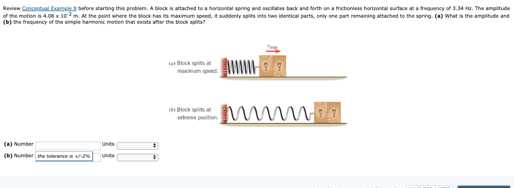 Solved Review Conceptual Example 8 before starting this | Chegg.com