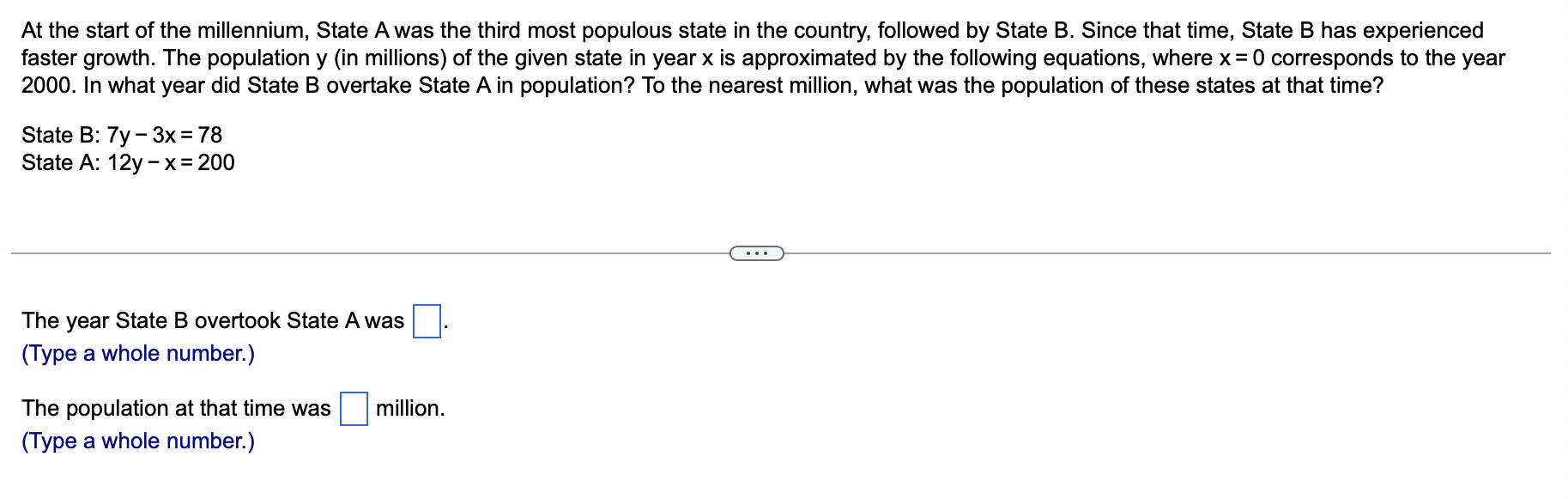 Solved At the start of the millennium, State A was the third | Chegg.com