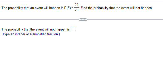 Solved The probability that an event will happen is | Chegg.com