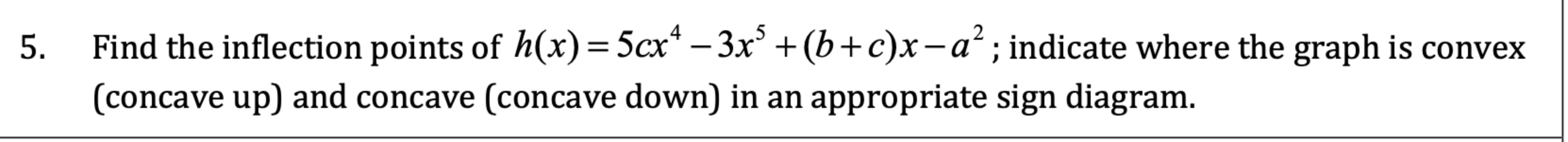 Solved Find the inflection points of | Chegg.com