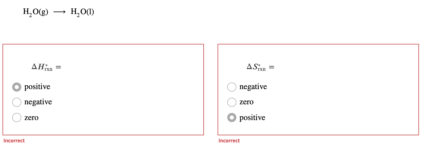 Solved For the given processes, determine if Δ𝐻∘rxn° and | Chegg.com