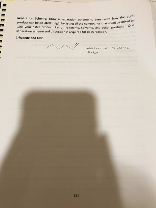 Solved Separation scheme: draw a separation scheme to | Chegg.com