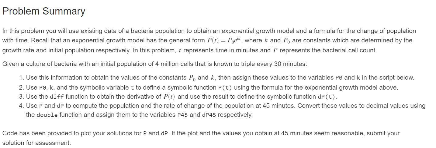 Solved Problem Summary In this problem you will use existing | Chegg.com