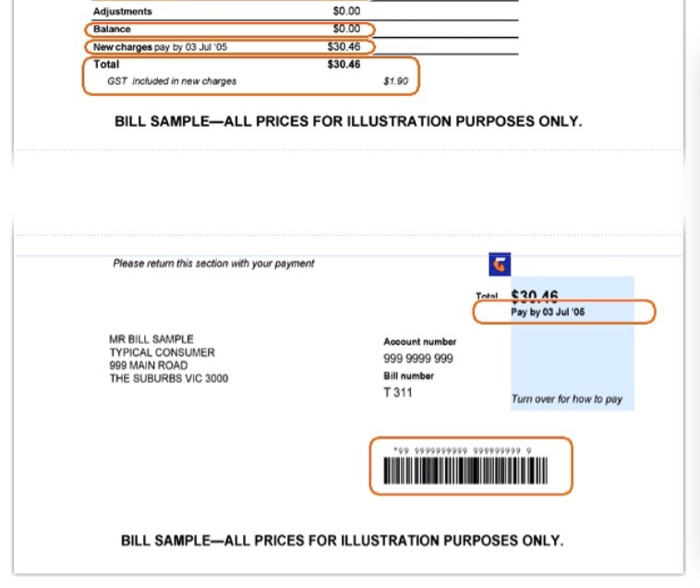 Solved Examine this sample phone bill then answer the | Chegg.com