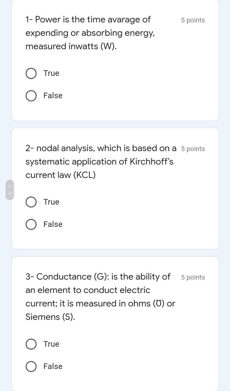 Solved 5 points 1- Power is the time avarage of expending or | Chegg.com