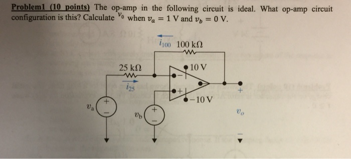 Solved Problem1 (10 points) The op-amp in the following | Chegg.com Solved Problem1 (10 points) The op-amp in the following | Chegg.com