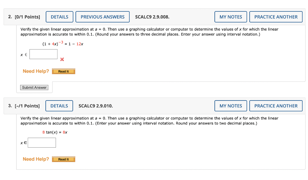 Solved 2. [0/1 Points] DETAILS PREVIOUS ANSWERS SCALC9 | Chegg.com