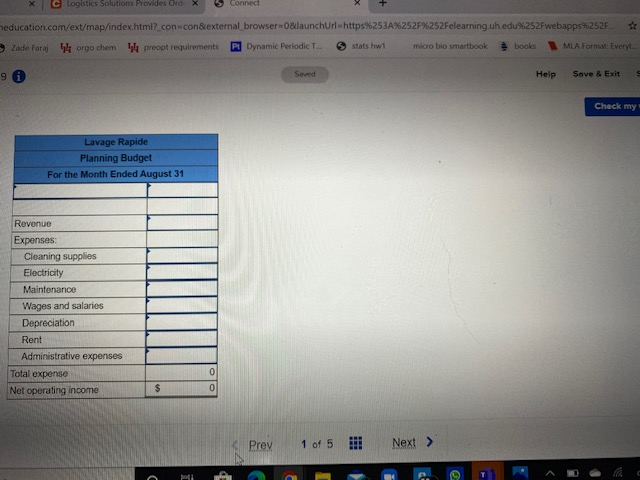 Solved saved Help Save & Exit Submit Check my work Lavage | Chegg.com